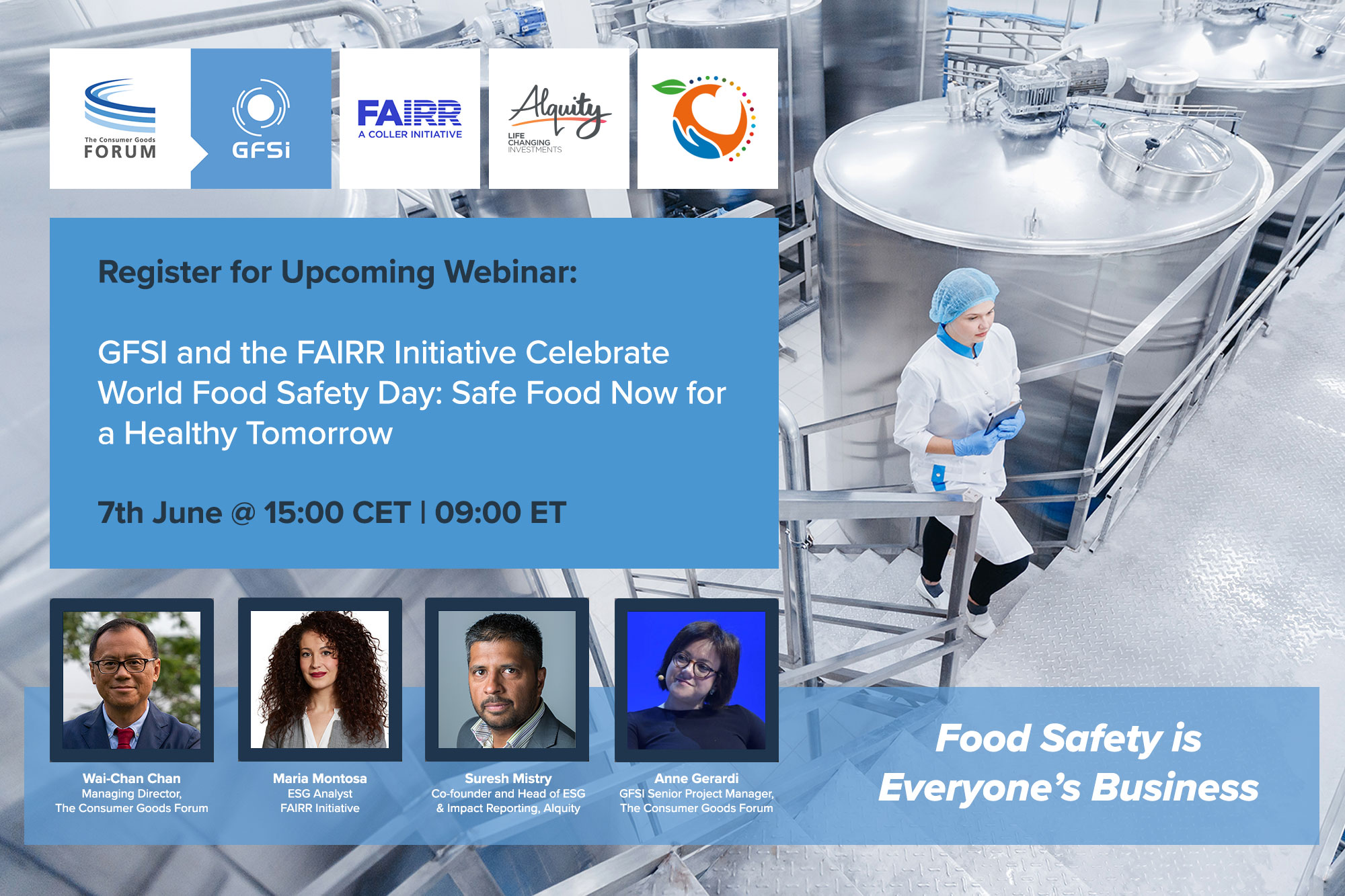 GFSI and the FAIRR Initiative Celebrate World Food Safety Day: Safe ...